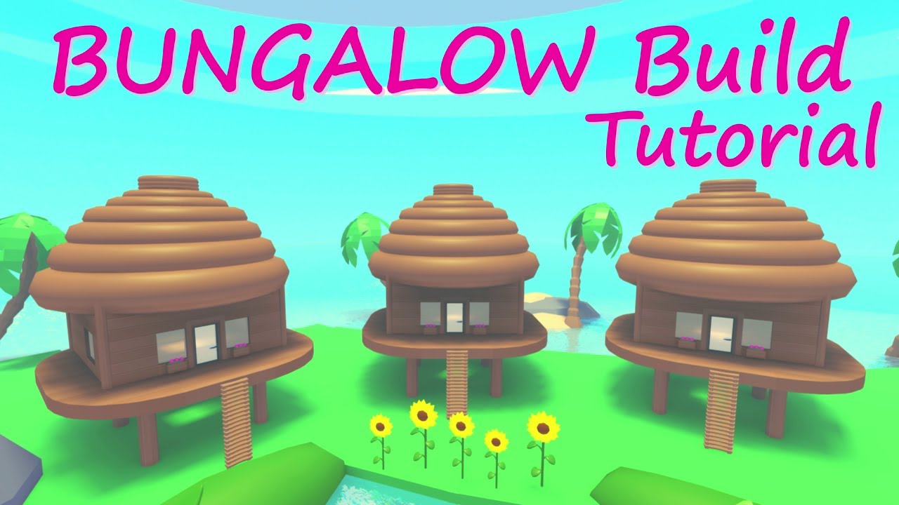 How to build a BUNGALOW in ADOPT ME Tutorial - YouTube
