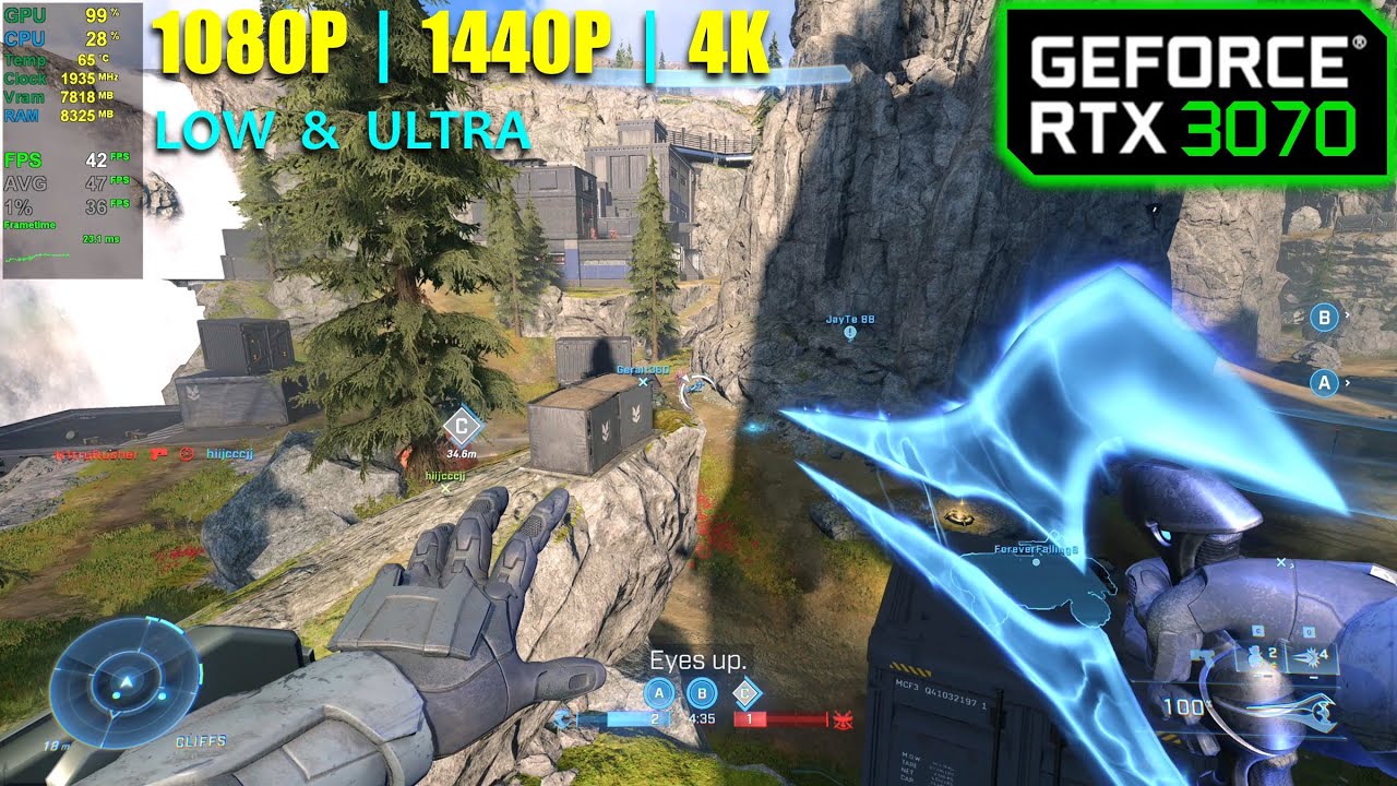 RTX 3070 | Halo Infinite - 1080p, 1440p, 4K - (Async Compute OFF) - YouTube