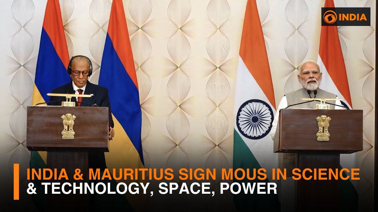 India & Mauritius sign MoUs in Science and Technology, Space, Power ...