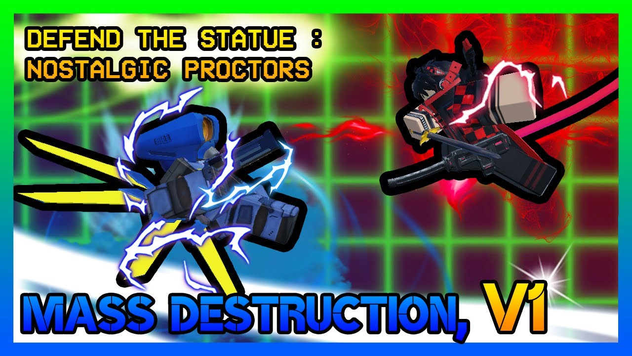 MASS DESTRUCTION, V1 FROM ULTRAKILL! - (ROBLOX) Defend the Statue ...
