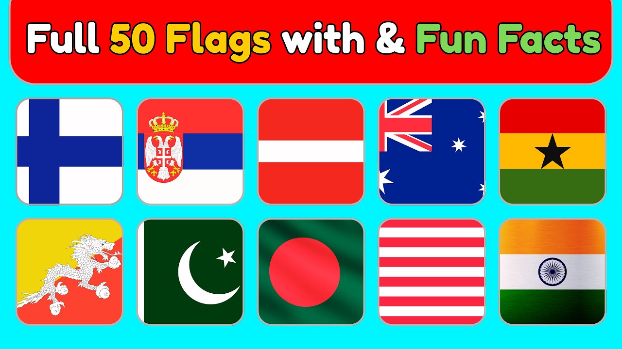 🌍 Find the Country Flag Quiz | 50 Flags Challenge with Answers & Fun ...