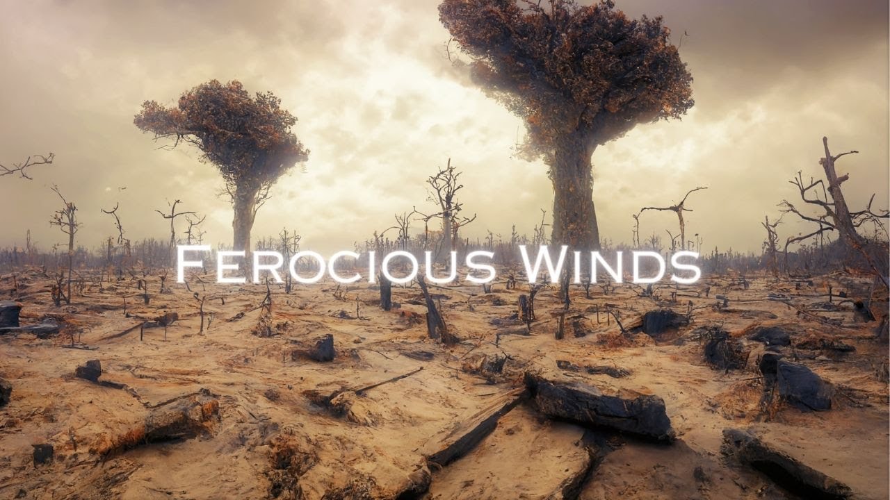 Ferocious Winds on an Alien World, 1 Hour of Intense Howling Wind ASMR ...