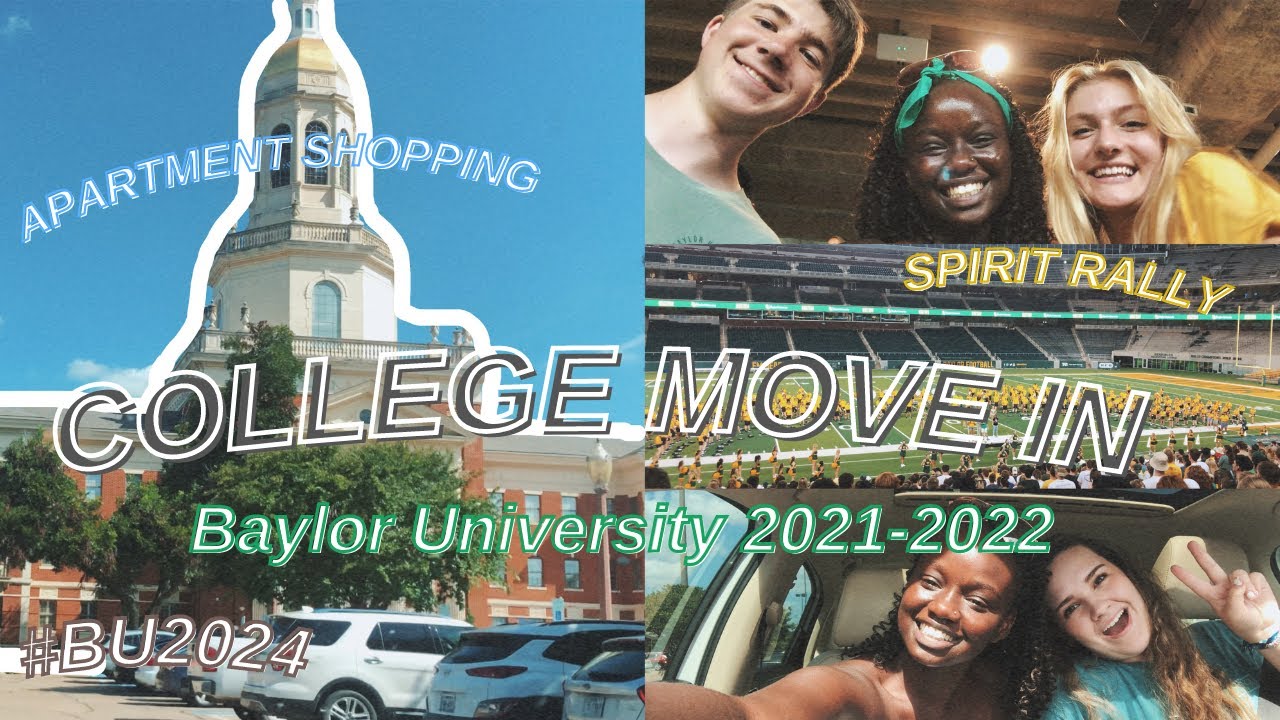 COLLEGE MOVE IN VLOG | Baylor University 2021| apartment shopping ...