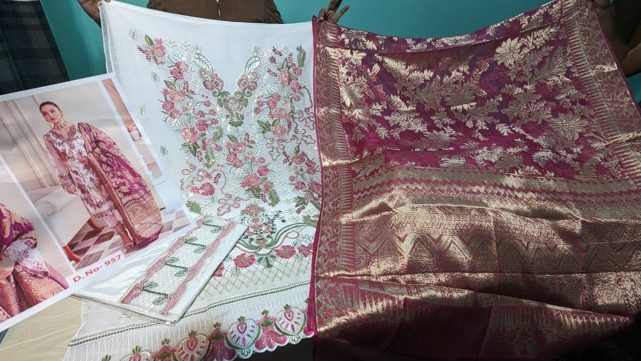 Brand New luxury bridal party three piece for Eid 2024 Pakistani ...