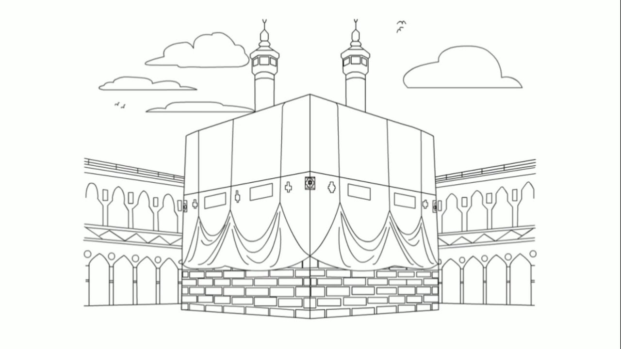 How To Easily Draw The Kabah Cara Menggambar Kabah Dengan Mudah