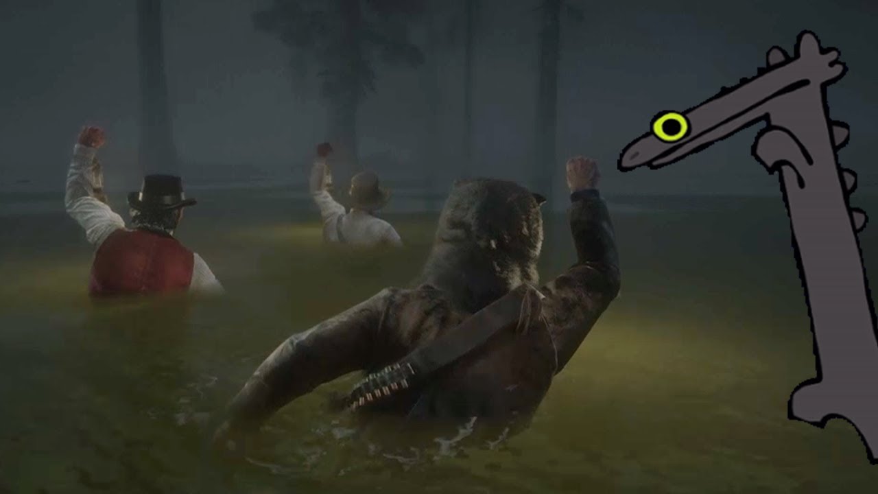 midnight swamp wadin' | rdr2 - YouTube