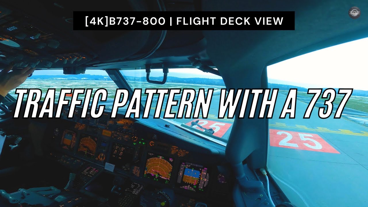 [4K] TRAFFIC PATTERN WITH A BOEING 737-800 | @Krakòw Int'l Airport ...