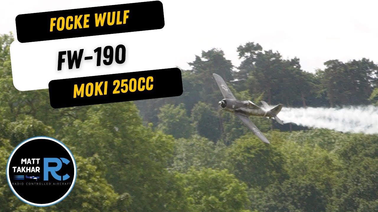 Focke Wulf FW-190 w/ Moki 250cc Radial - YouTube