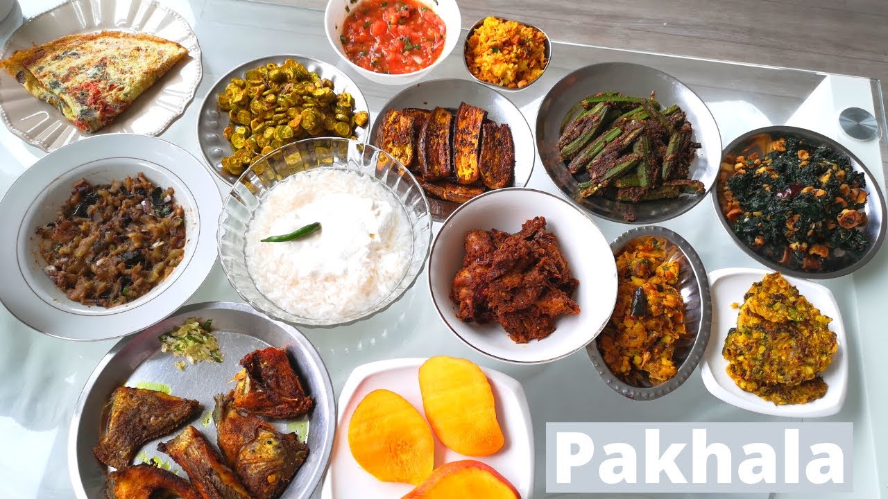 ଆଜି ଖାଇବା ପଖାଳ...Authentic Odia water rice with spread.Pakhala with 13 ...