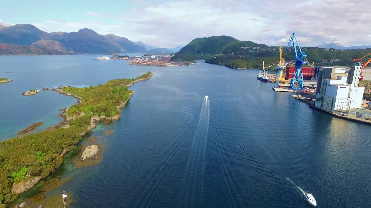 Norway, Flora, Florø, from quadcopter 2016 - YouTube
