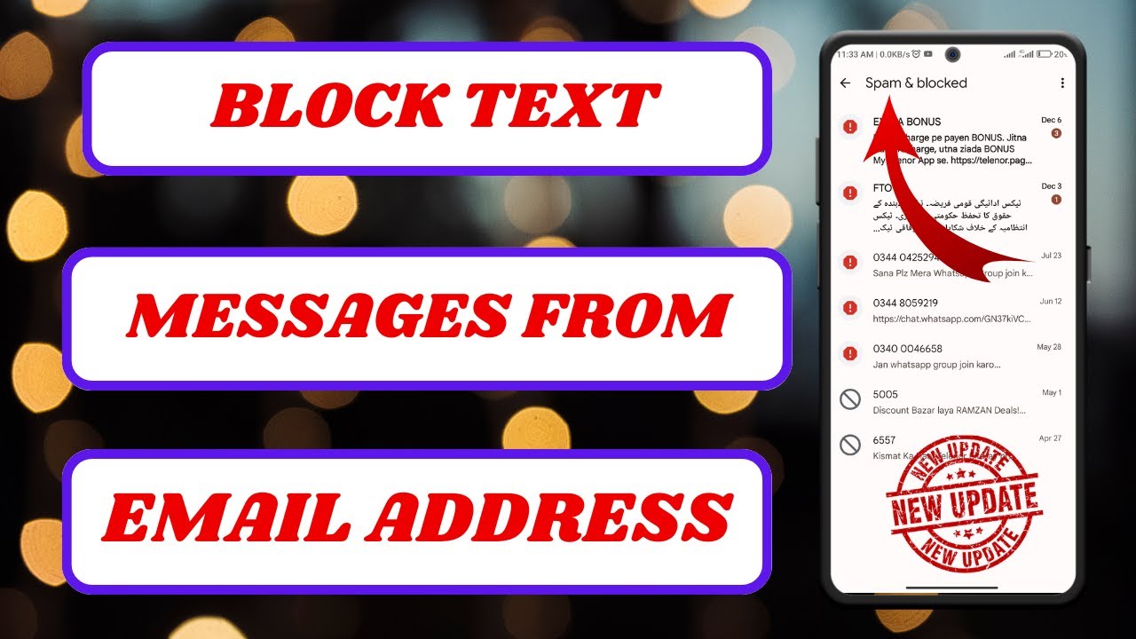 how to block text messages from email addresses on android|text message from email|2024 - YouTube