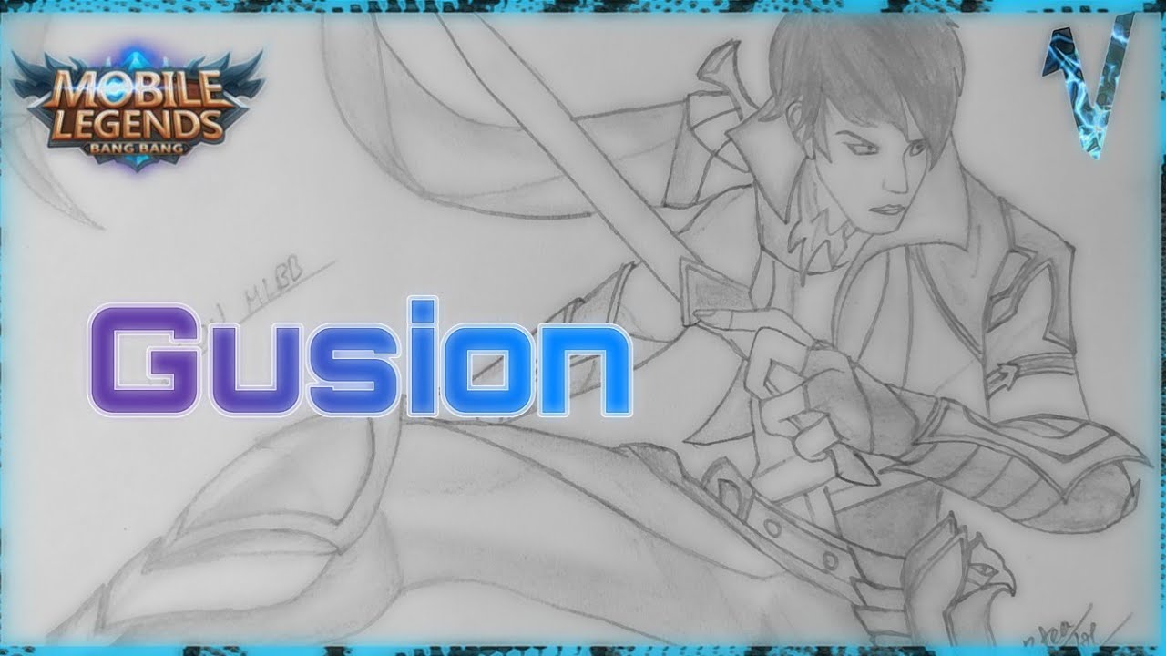 Gusion Pencil Drawing @MobileLegends5v5MOBA - YouTube