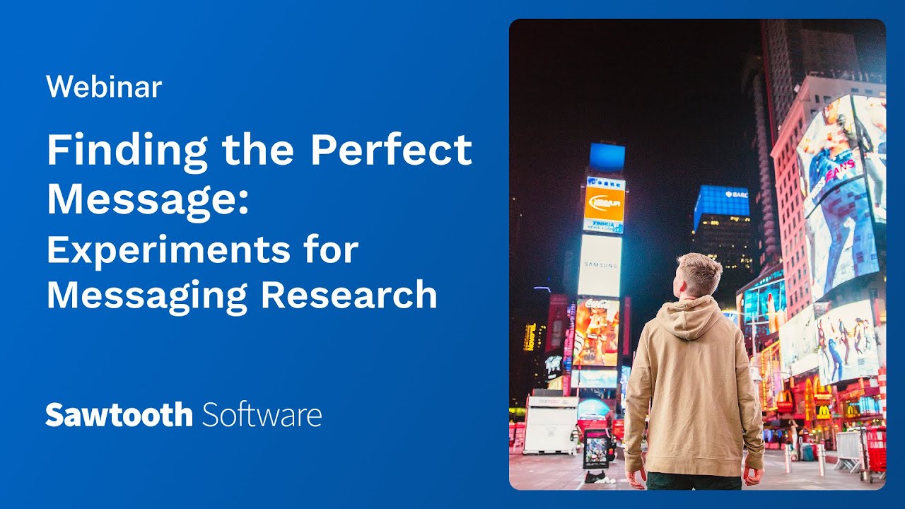 Finding the Perfect Message: Experiments for Messaging Research - YouTube