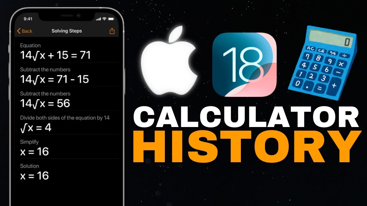 iOS 18: How to Look at Calculator History on iPhone - YouTube