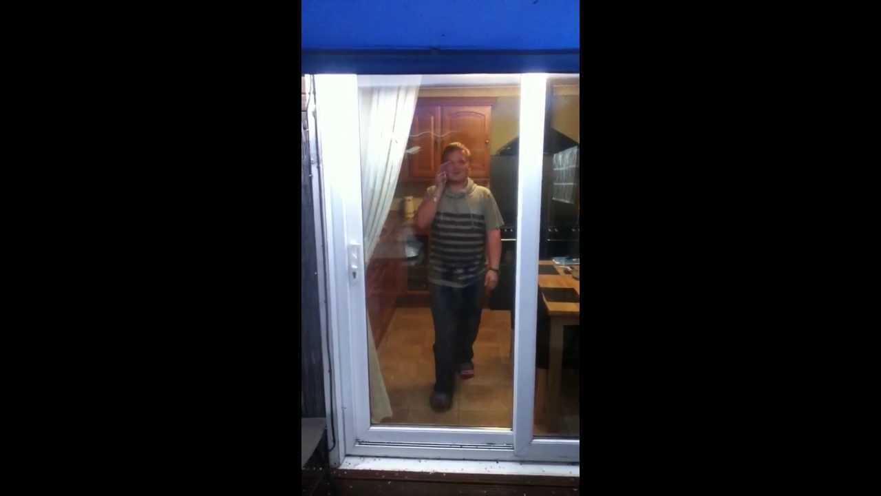 Fat man walks into window - YouTube