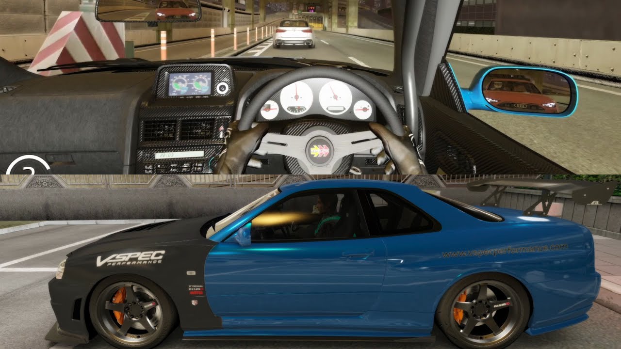 Nissan Skyline R34 Japanese Highway Assetto Corsa - YouTube