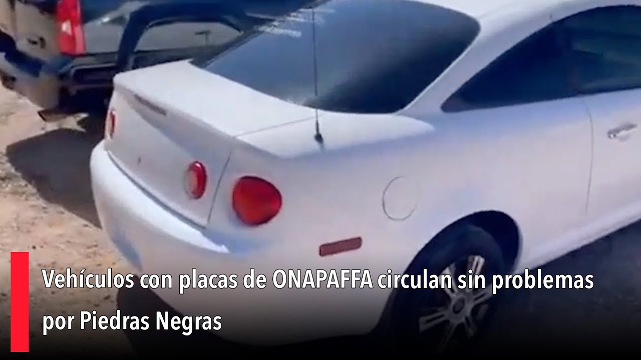 Vehículos con placas de ONAPAFFA circulan sin problemas por Piedras ...