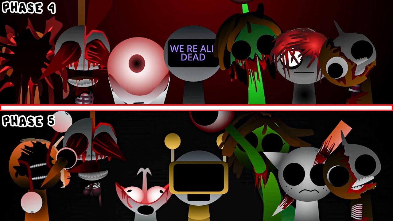 Phase 4 VS Phase 5 in Incredibox Sprunki Mix! - YouTube