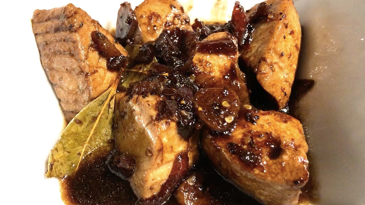 Adobo Tuna Steak - YouTube