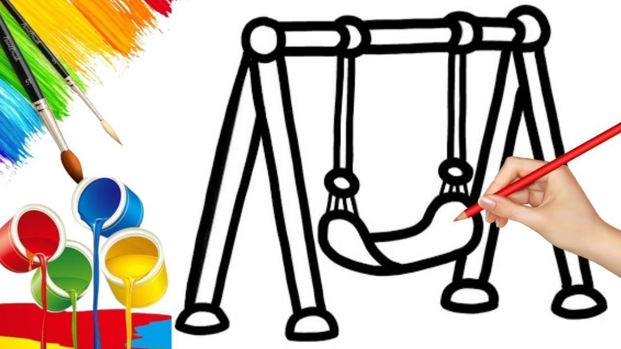 How to draw cute and easy Cradle | Easy drawing for kids #coloring # ...