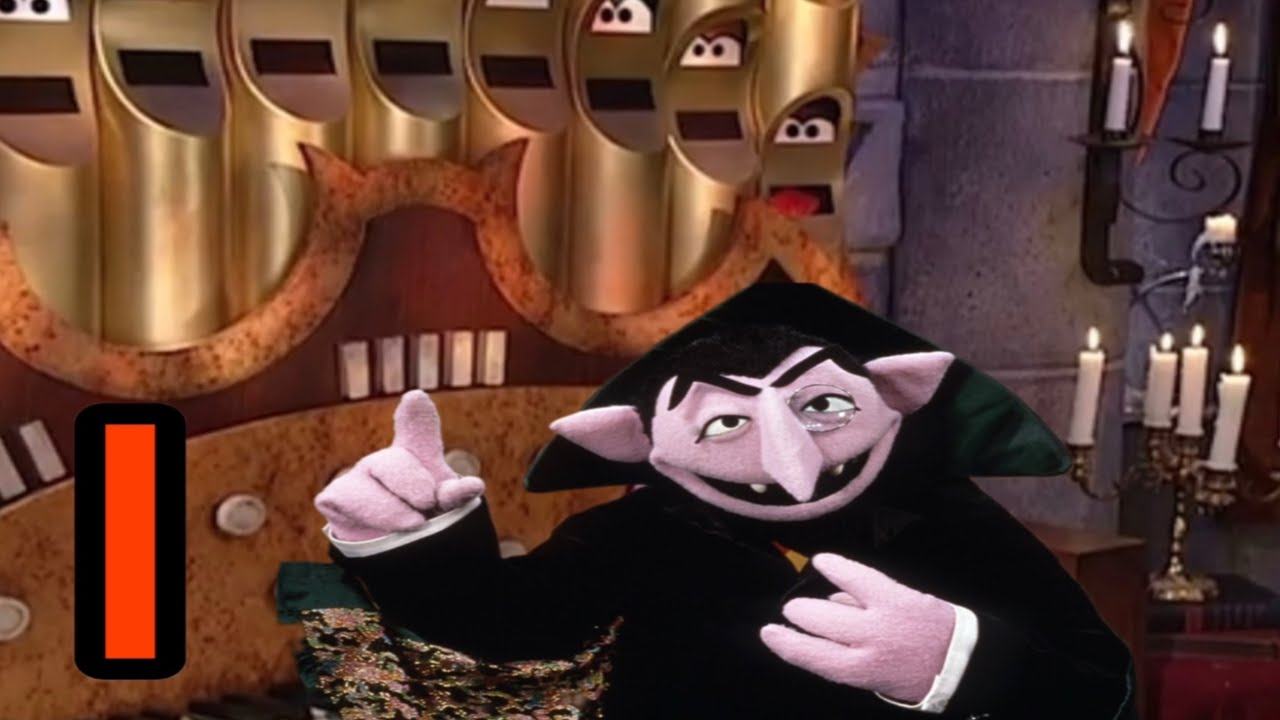 Sesame Street The Counts Number Of The Day 1 ( Pipe Organ Dub ) - YouTube