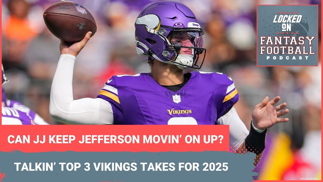 J.J. McCarthy, BEST SLEEPER QB? Justin Jefferson UP? 3 Vikings fantasy ...