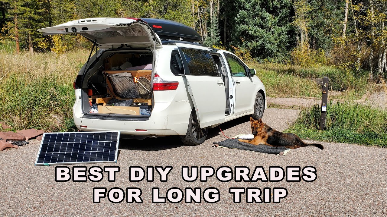 Practical Minivan Camper - Most important Upgrades - YouTube