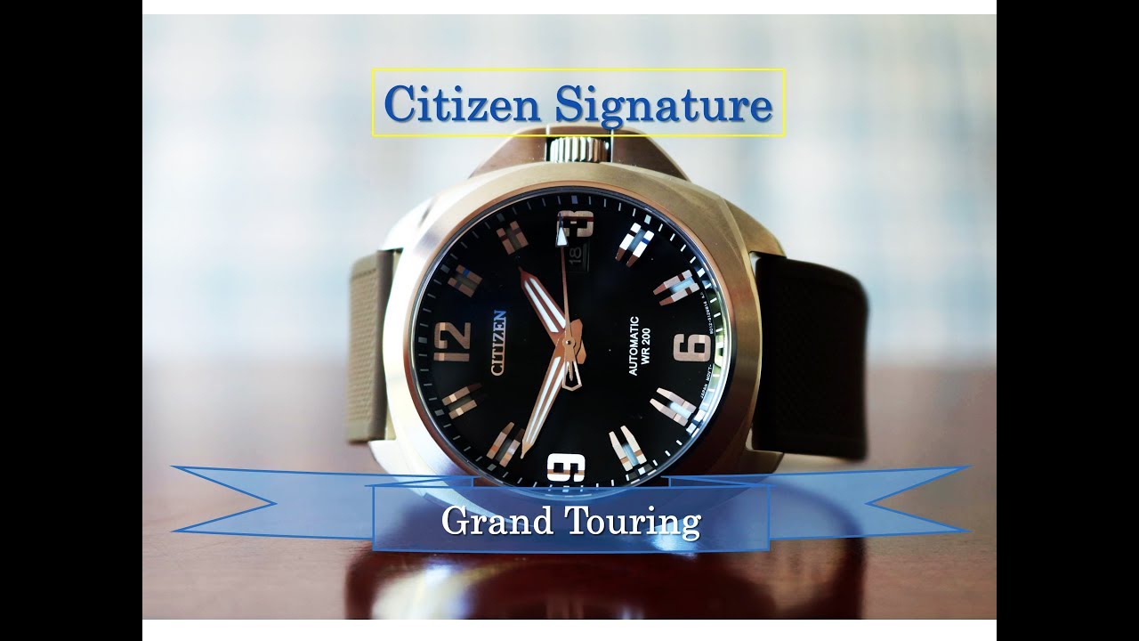 Check out this Citizen Signature Watch!! - Grand Touring Review - YouTube