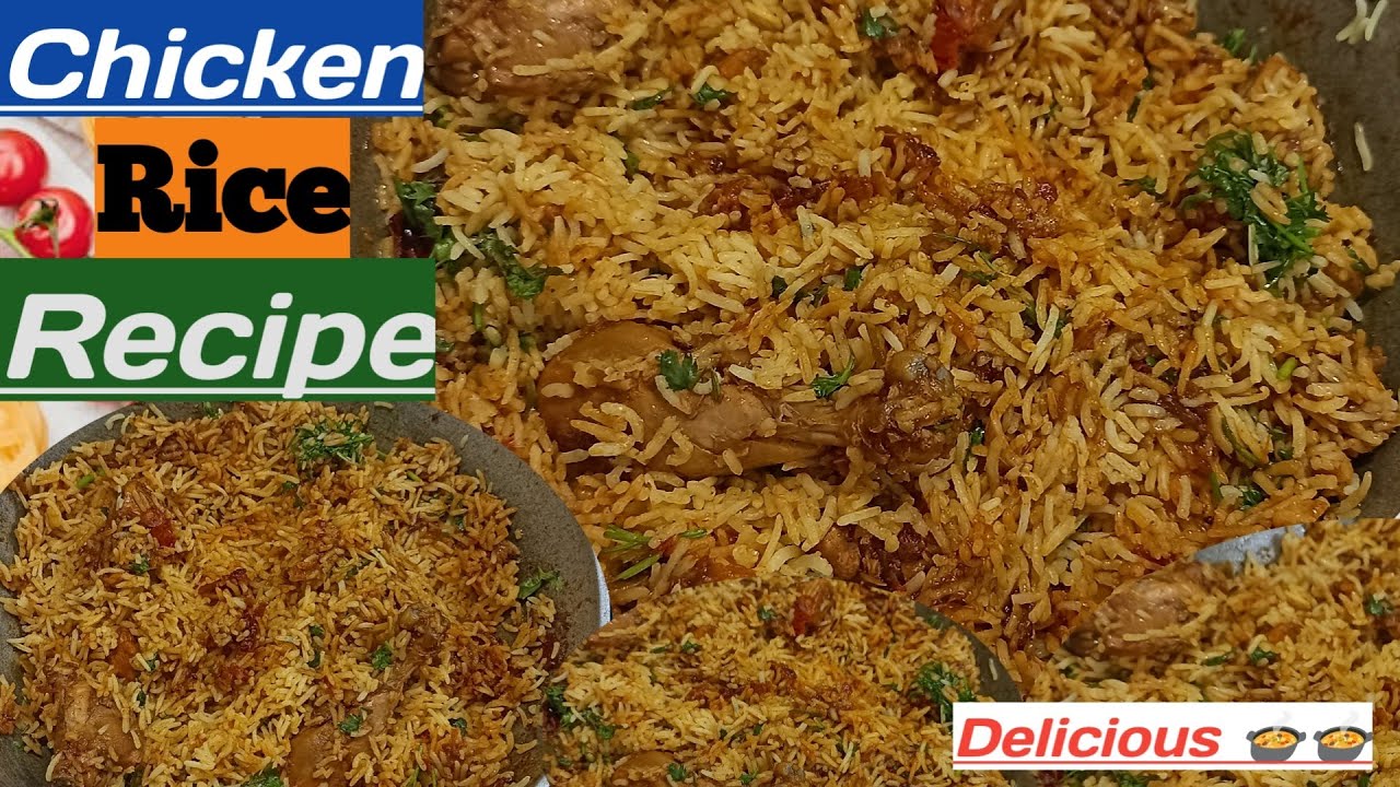 How To Make Chicken Rice || How To Make One Pan Chicken And Rice ...