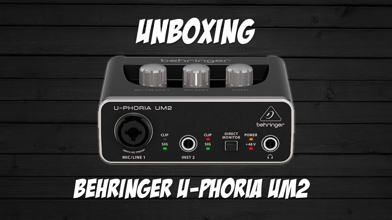 Unboxing BEHRINGER U-PHORIA UM2 - YouTube