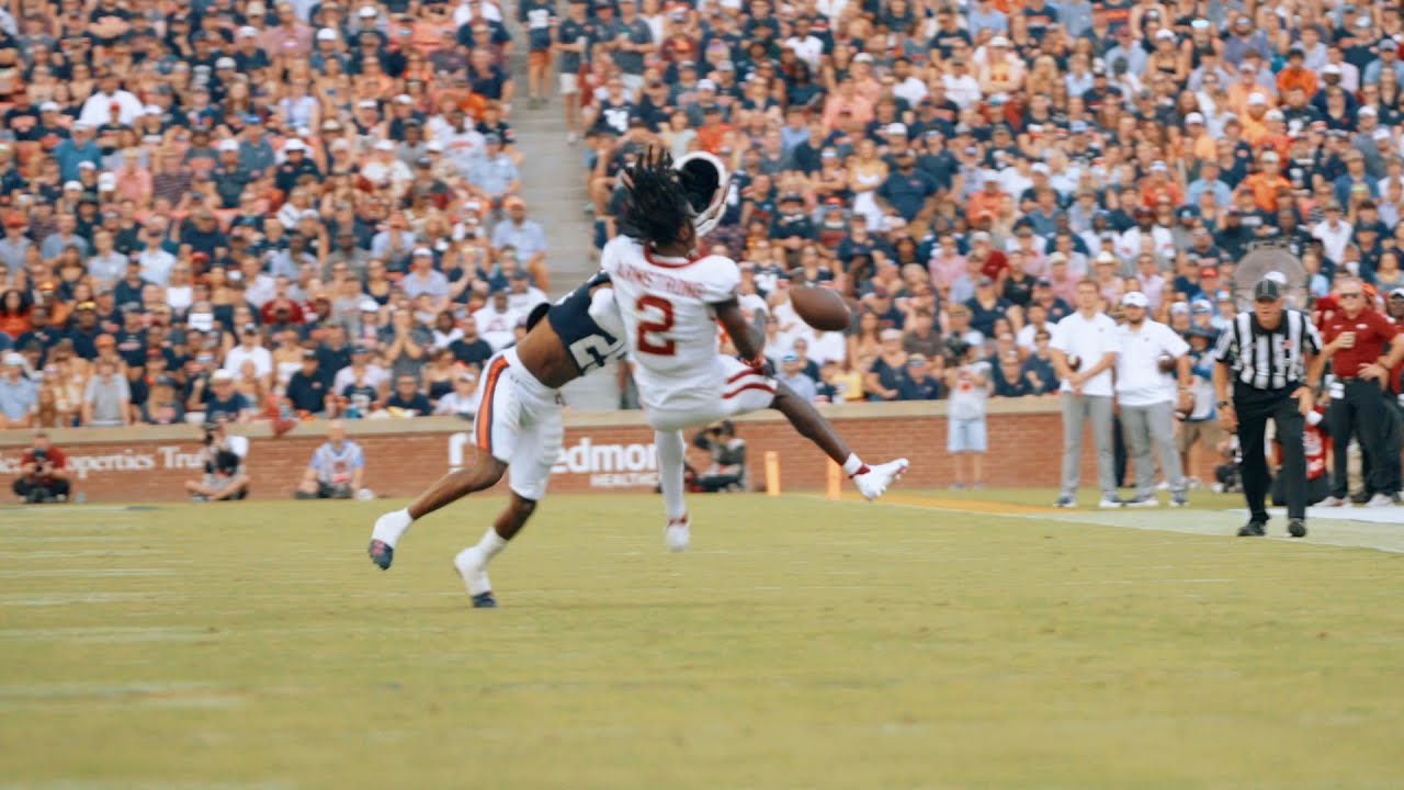 Auburn CB Champ Anthony lays the hammer on Arkansas player - YouTube