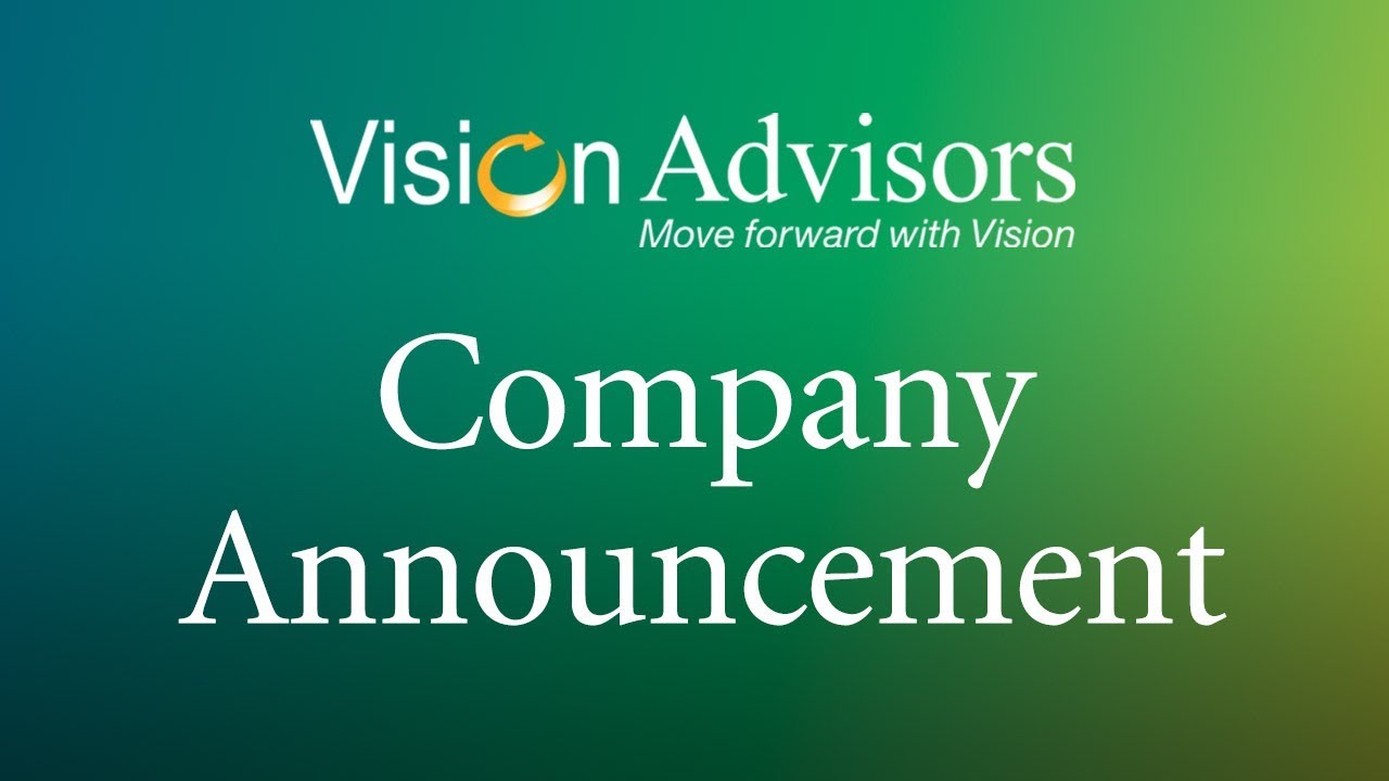 Vision Advisors Update - YouTube