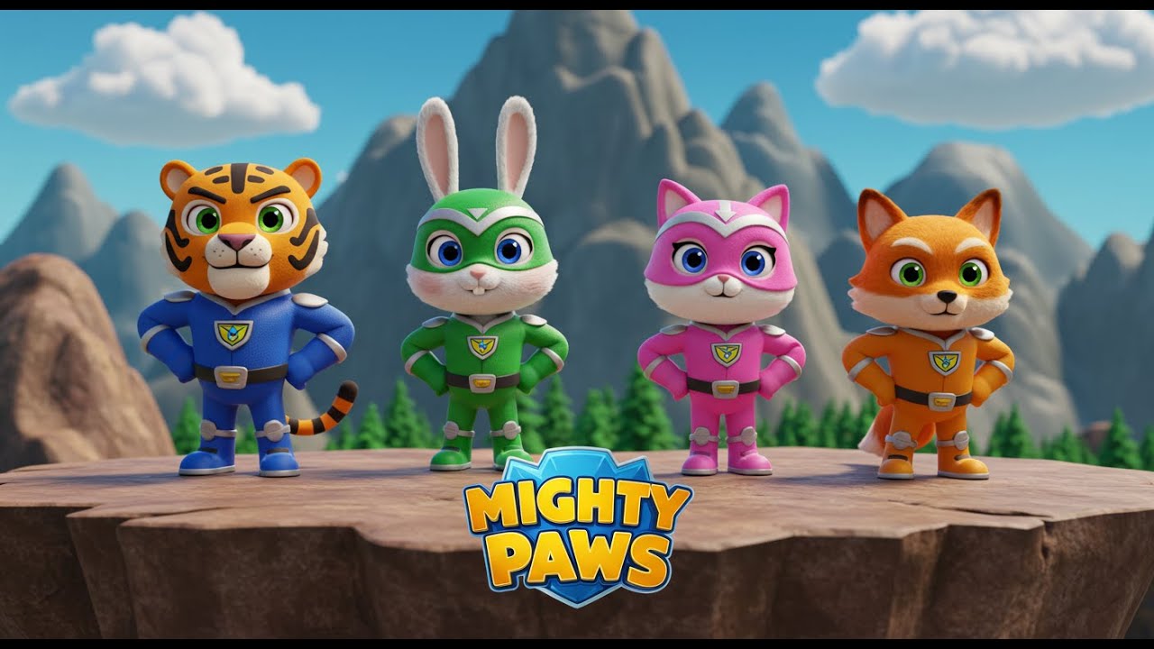Learn Shapes with Mighty Paws! | Preschool Animal Song | Animal Heroes ...