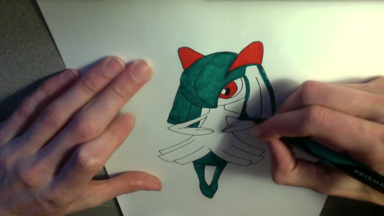 Drawing all the Pokemon: Number 281 Kirlia - YouTube