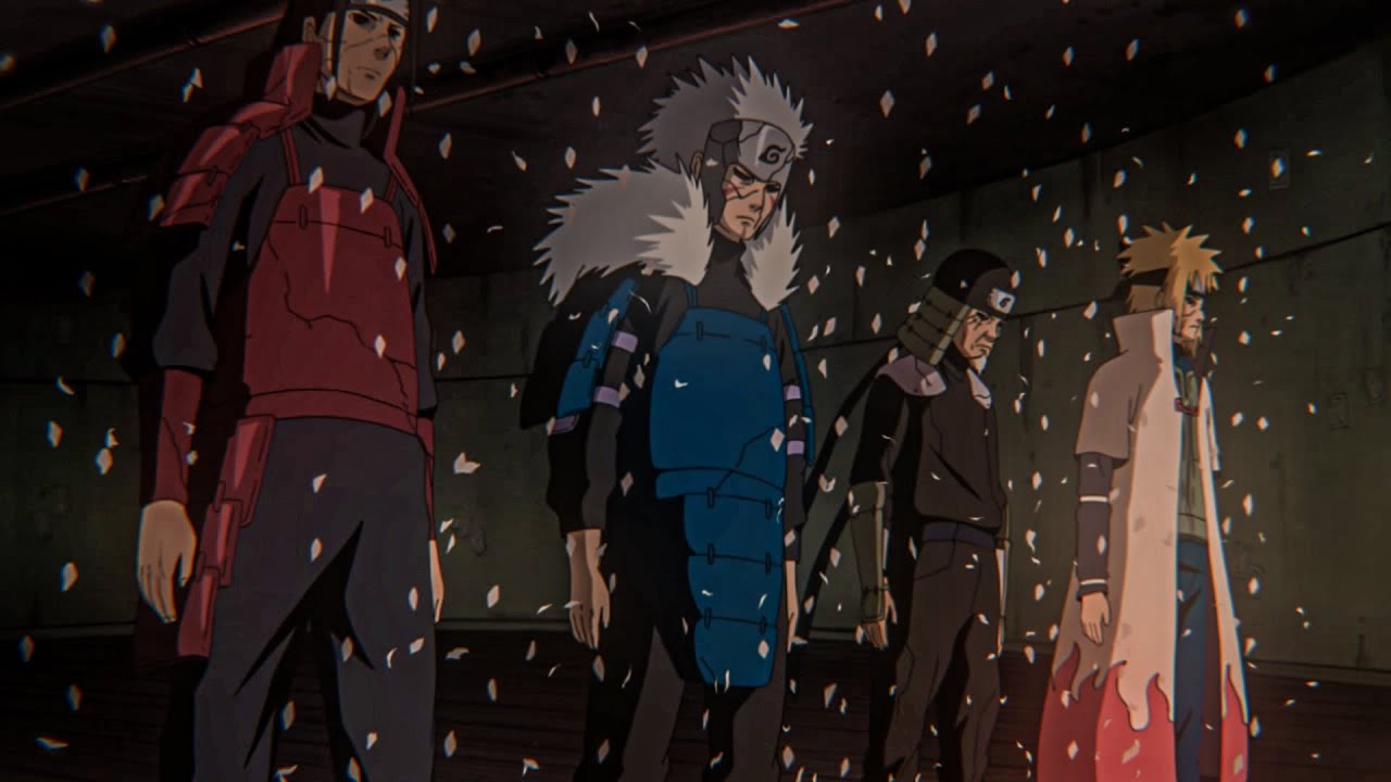 NARUTO SHIPPUDEN The former four Hokage reanimated - YouTube