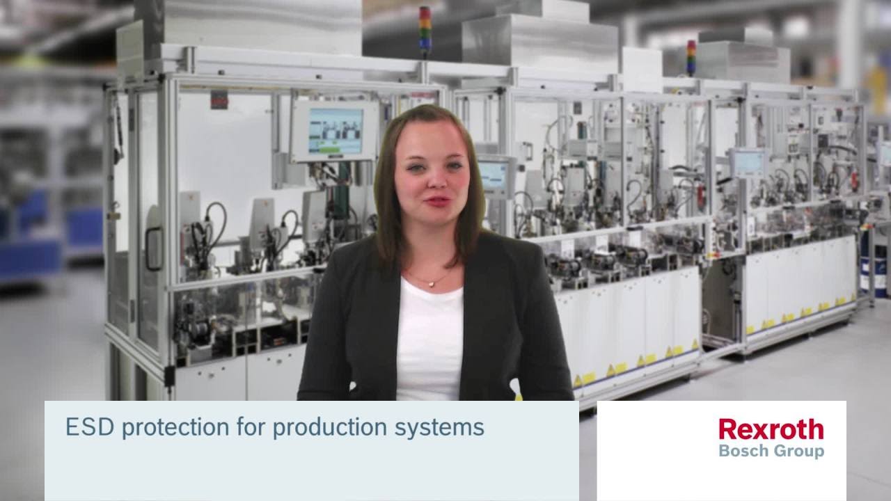 ESD protection for production system - YouTube