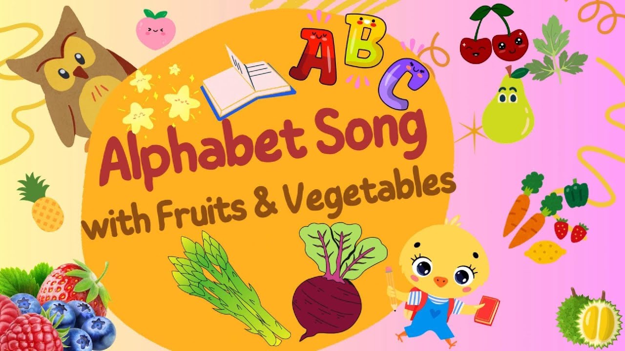 Learn the Alphabet with Fruits & Vegetables | A to Z Healthy Foods Song ...