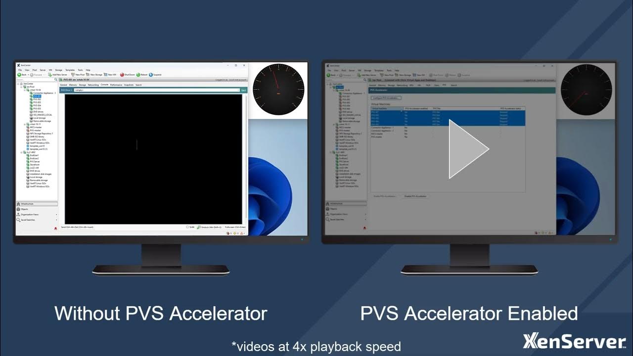 XenServer PVS Accelerator: Side-by-side demo of optimization Citrix Provisioning Services - YouTube