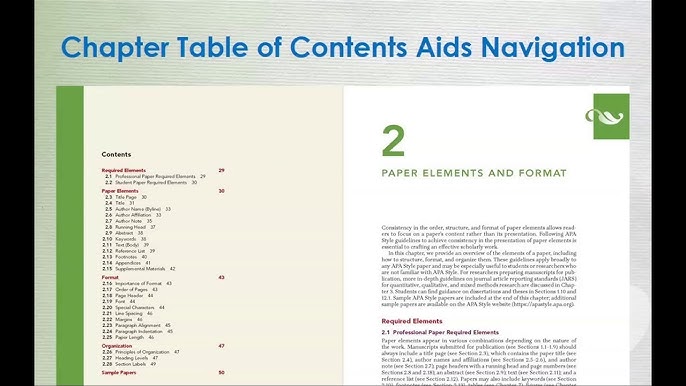 Apa Writing Style Table Of Contents | Cabinets Matttroy