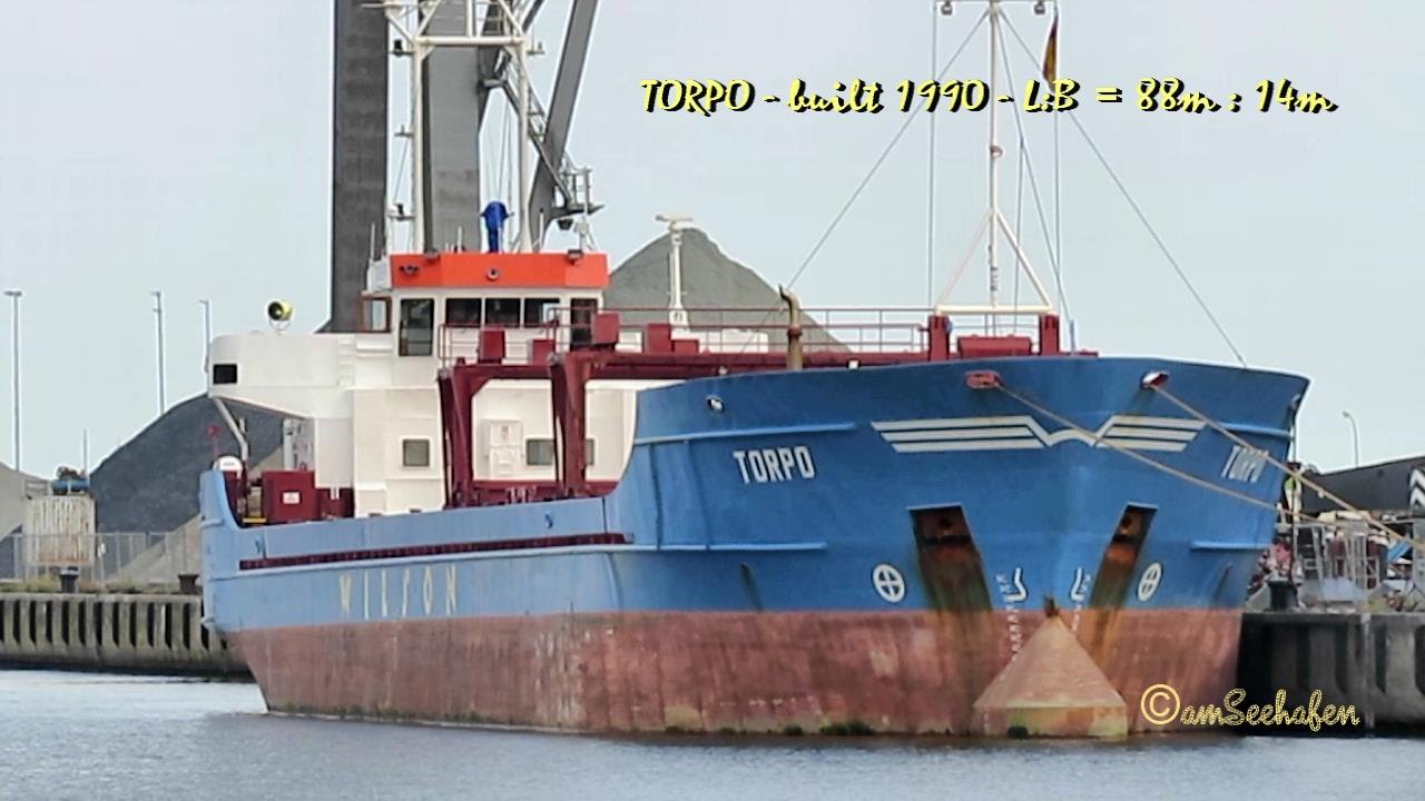 TORPO 8PAK3 IMO 8908791 Emden coaster cargo seaship merchant vessel ...