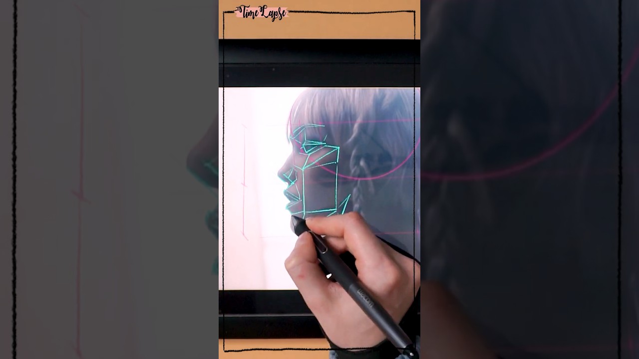 How I draw Stylized Portraits (Shorts) - YouTube
