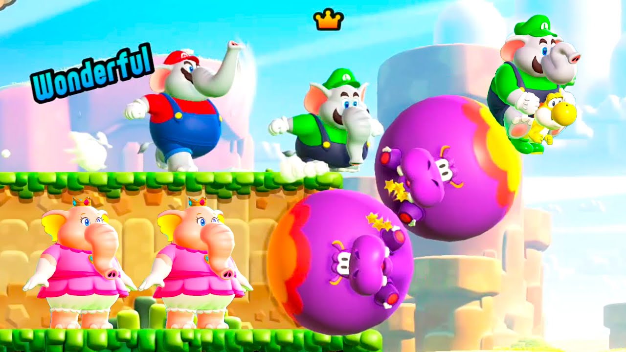 Super Mario Bros. Wonder - 2 Players Multiplayers Online World 1 - YouTube