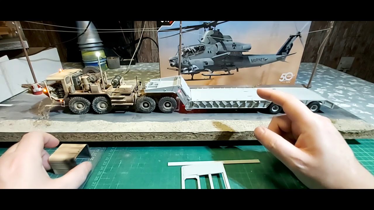 Hemtt trailer done lights and paint up next - YouTube