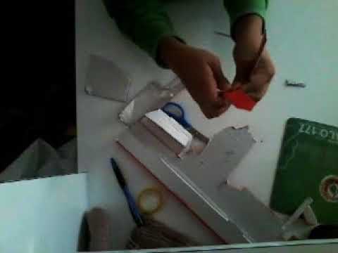 Kartondan kelebek bıçak yapımı (kolay)