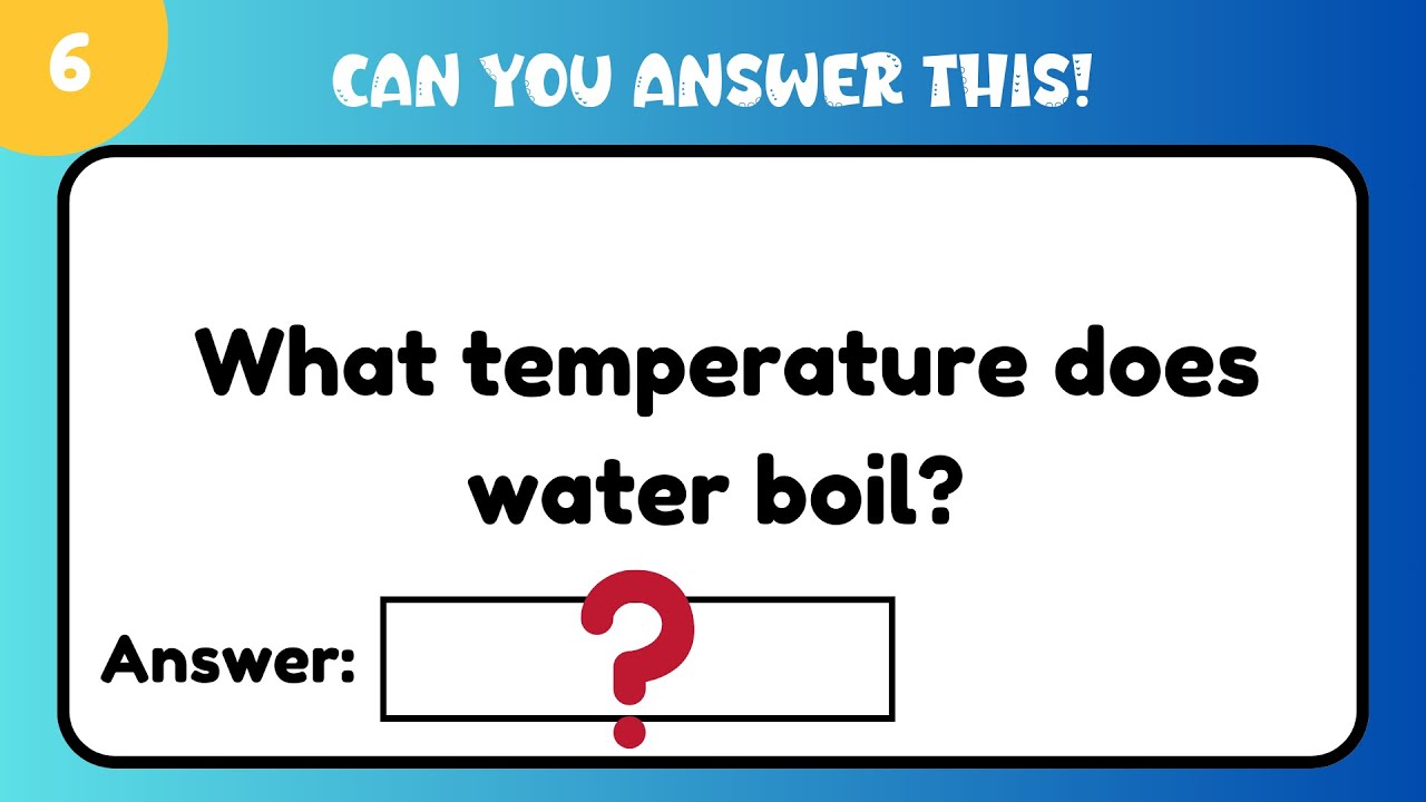 CAN YOU ANSWER THESE QUESTIONS? ONLY A GENIUS CAN ANSWER THESE QUIZ! # ...