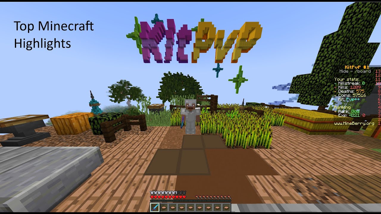 Minecraft KitPvp Highlights - YouTube