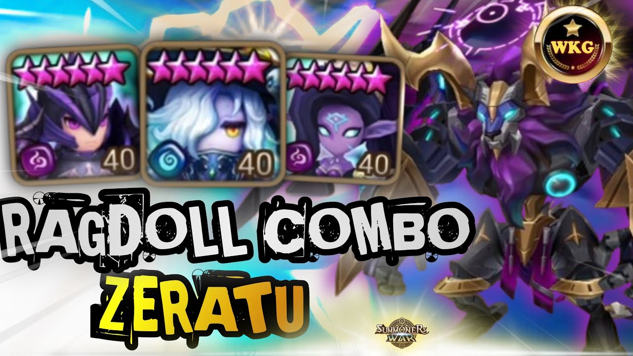 AWASOME COMBO! ONE SHOT TEAM with CRAZY DMG ZERATU IN RTA SUMMONERS WAR ...