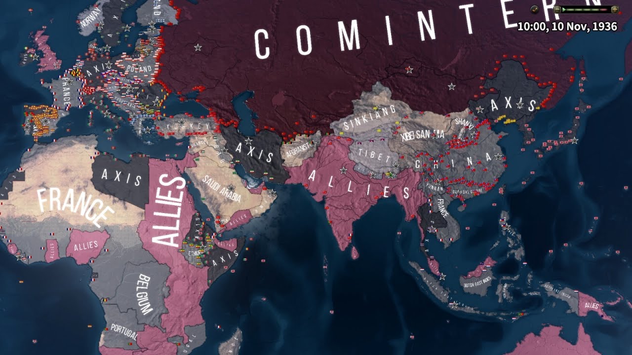 [HOI4] - What if super Axis exists? Hoi4 Timelapse - #heartsofiron4 # ...