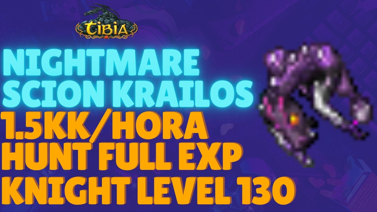 [TIBIA] - EK HUNT SOLO NIGHTMARE SCION | 1KK/H DE EXP HUNT FULL XP ...