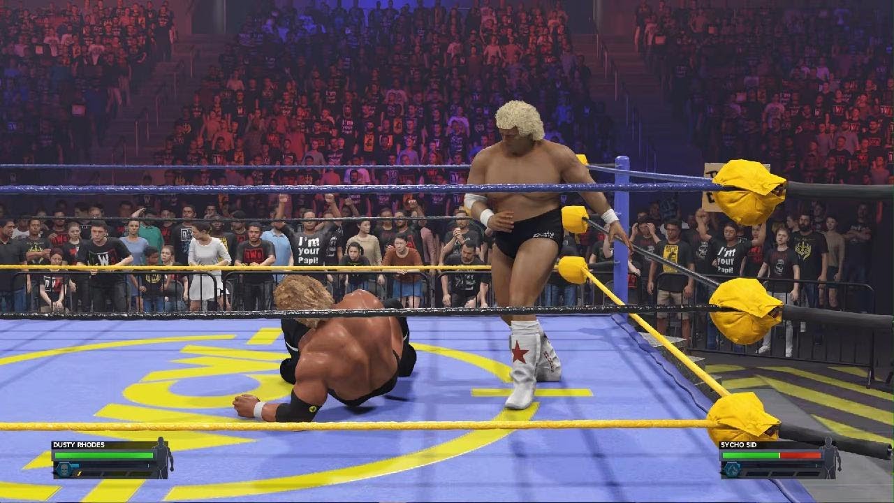 WCW SATURDAY NIGHT EP#9 - Dusty Rhodes Vs Sycho Sid - CASKET MATCH ...